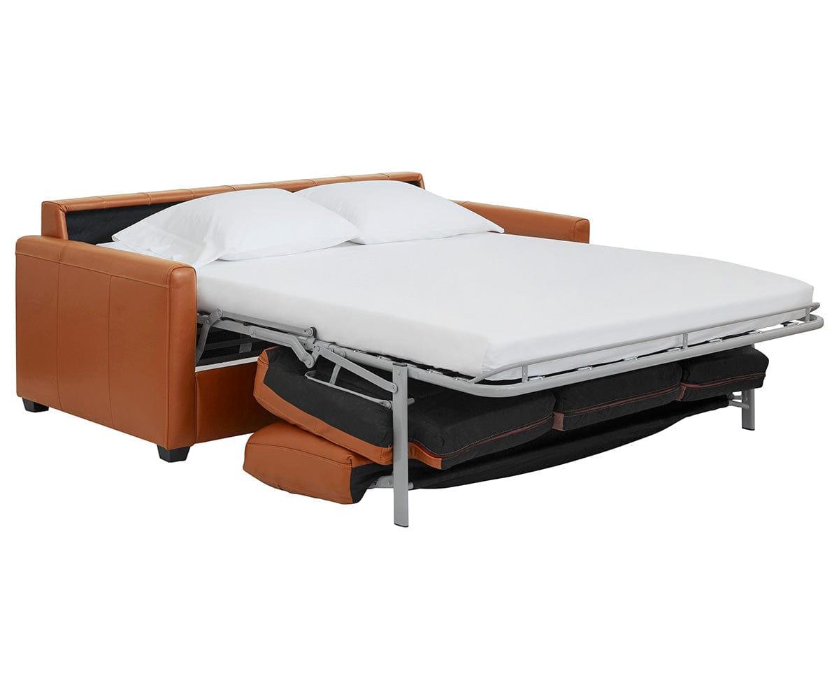 Jonas Leather Queen Sleeper Sofa Scandinavian Designs