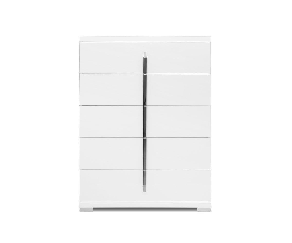 White high gloss chest store