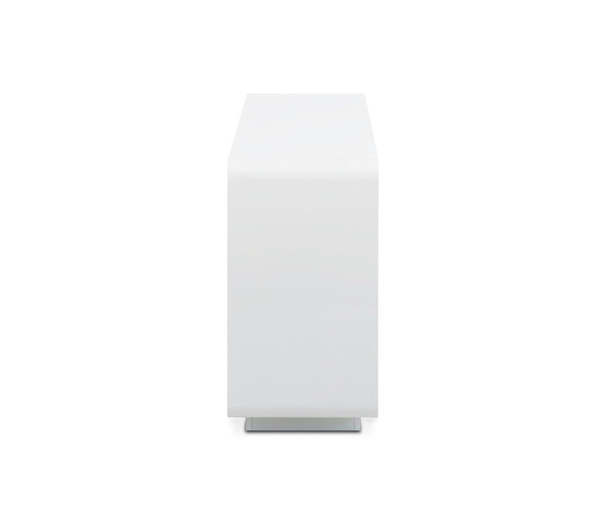 White scandi console table store